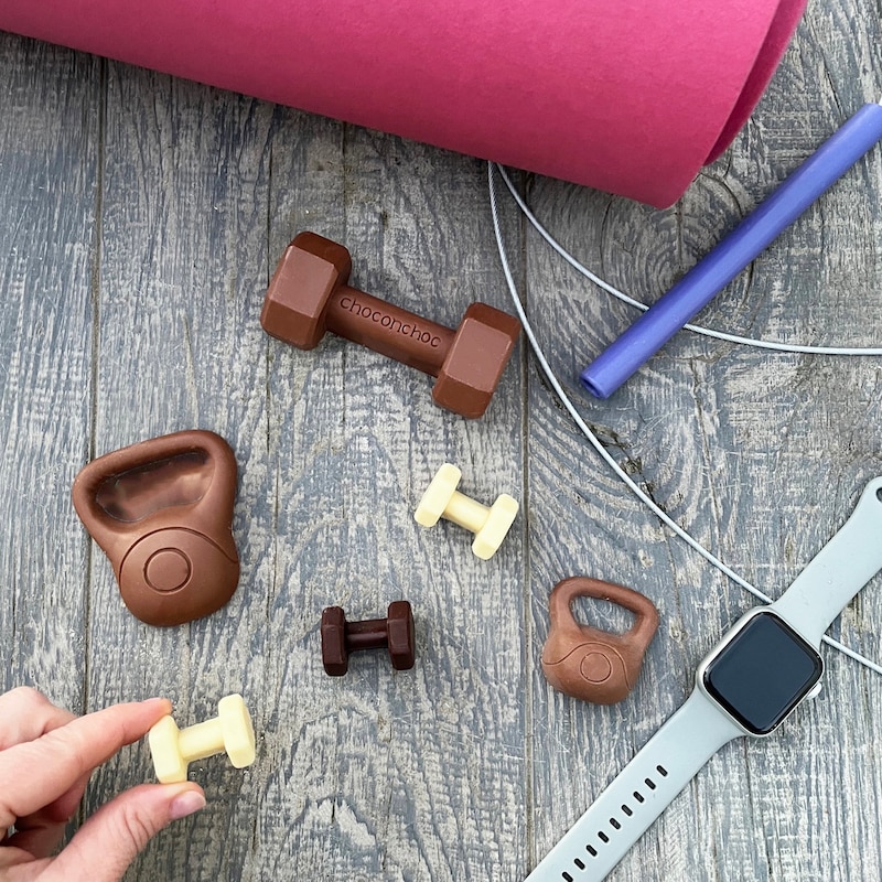 Chocolate Dumbbells Candy - Etsy