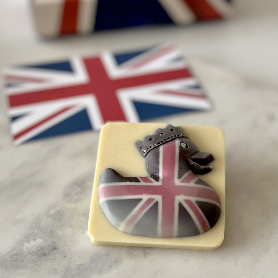 Chocolate Union Jack Duck - Etsy