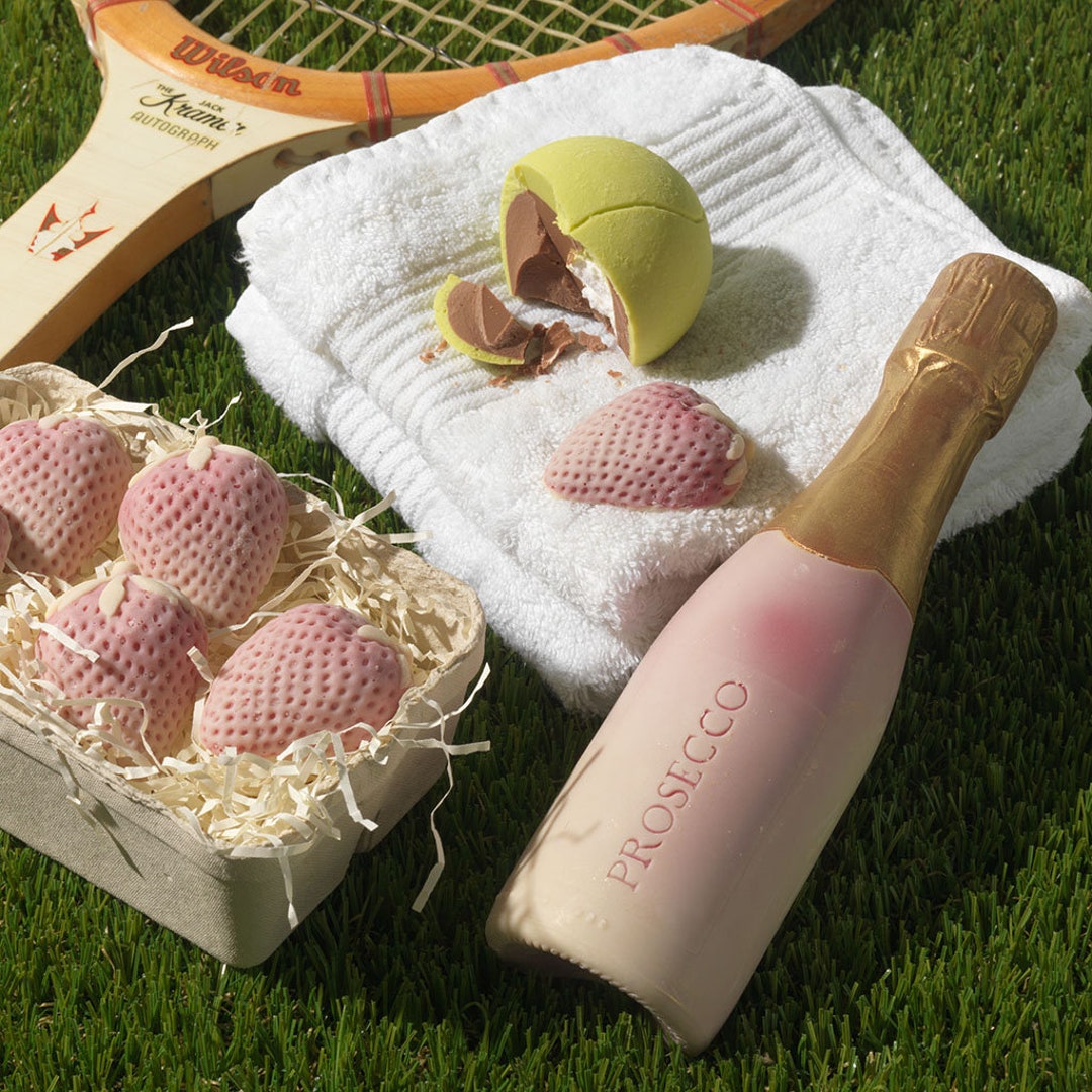 Chocolate Tennis Balls, Bottle and Strawberries - Tennis Gifts ...