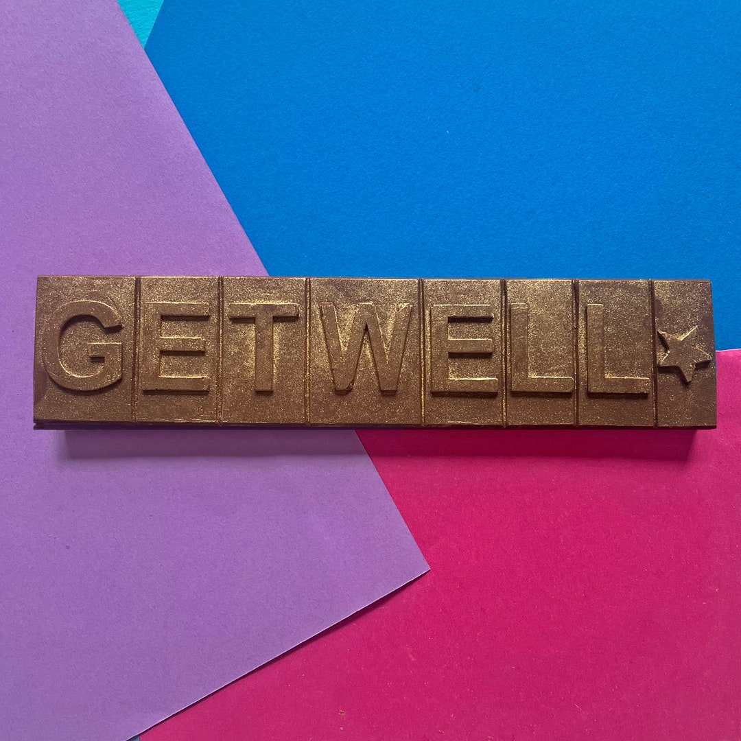 Chocolate Get Well Message - Etsy