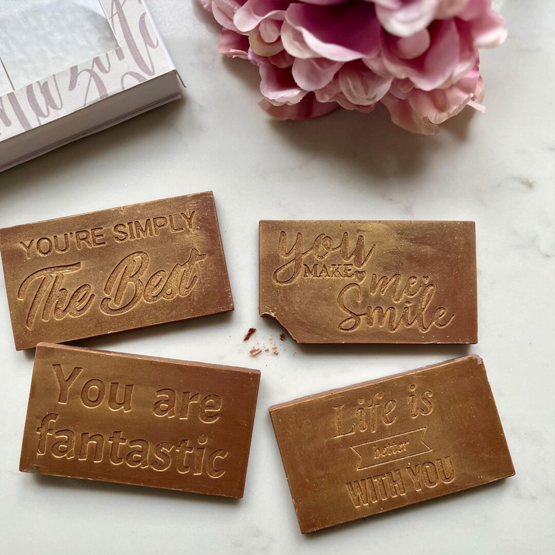 Handmade Milk Chocolate Compliments: Belgian Chocolate Gift - Etsy
