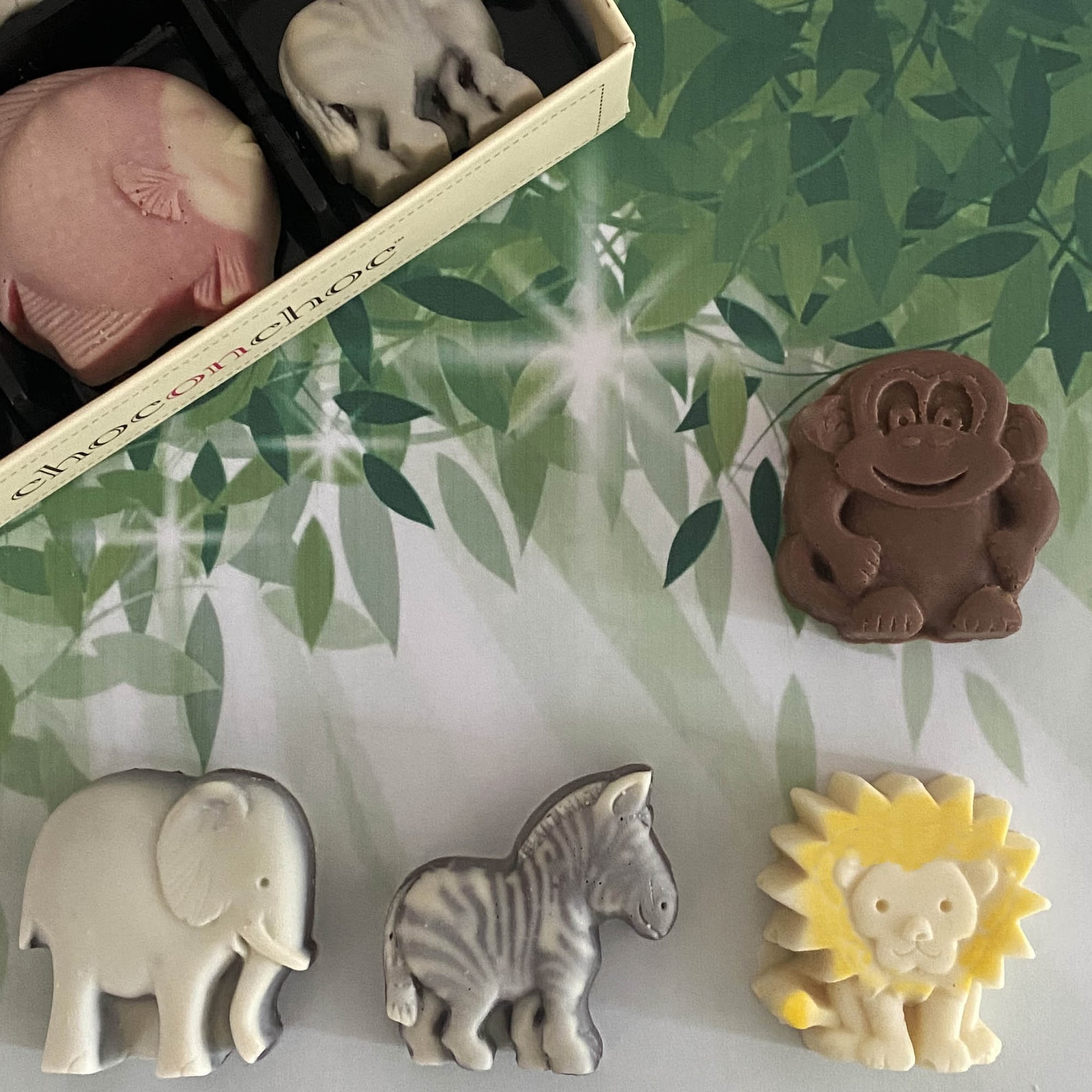 Chocolate Zoo Animals Selection Box Chocolate Animals - Etsy