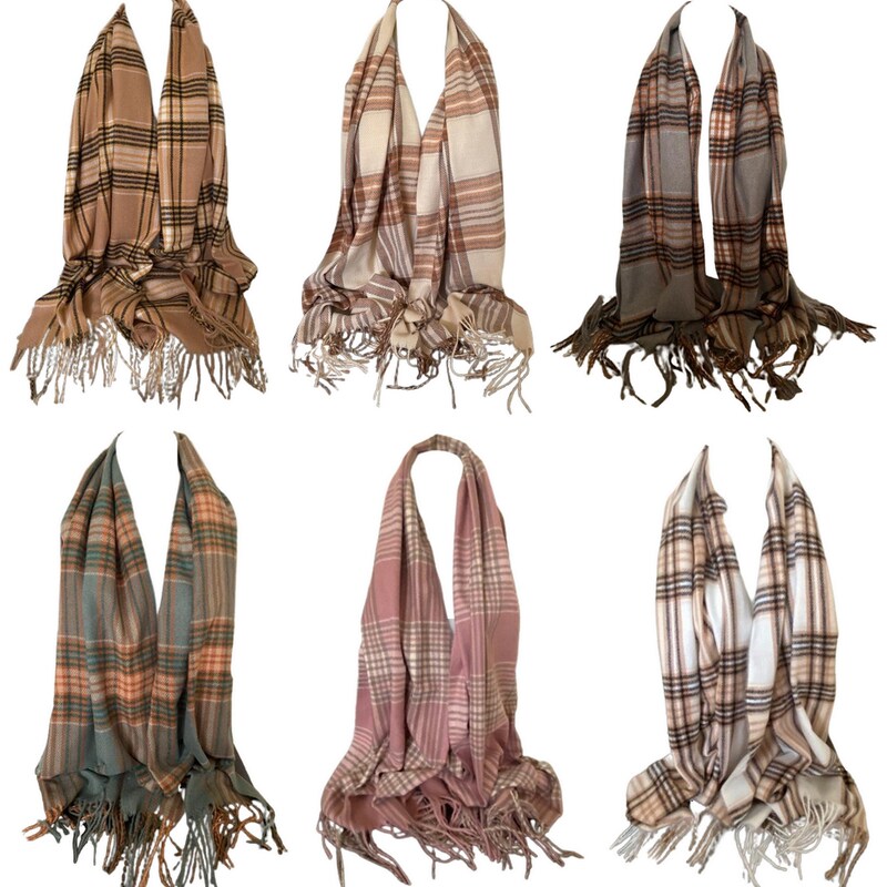 Plaid Scarf - Etsy