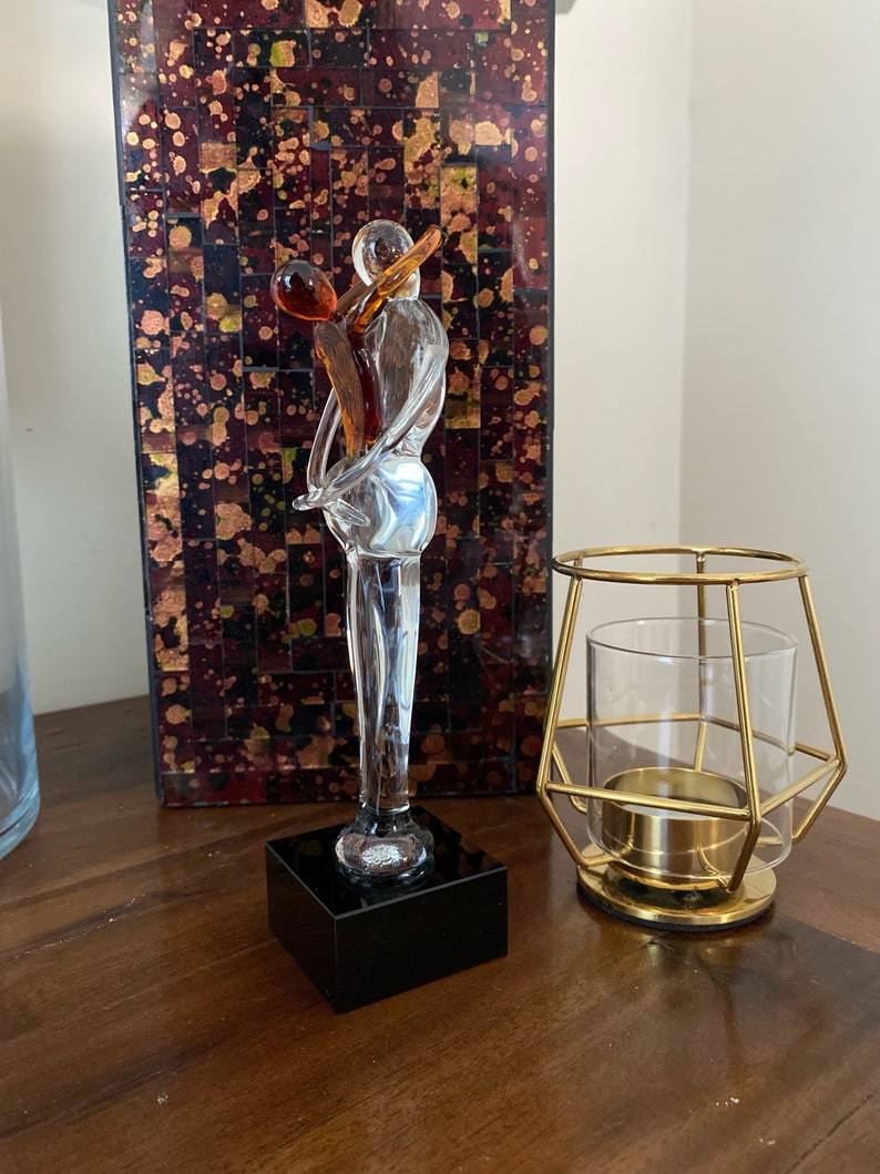 Hand Blown Glass Dancing Body Statue, Crystal Sculpture Ornaments, Art ...