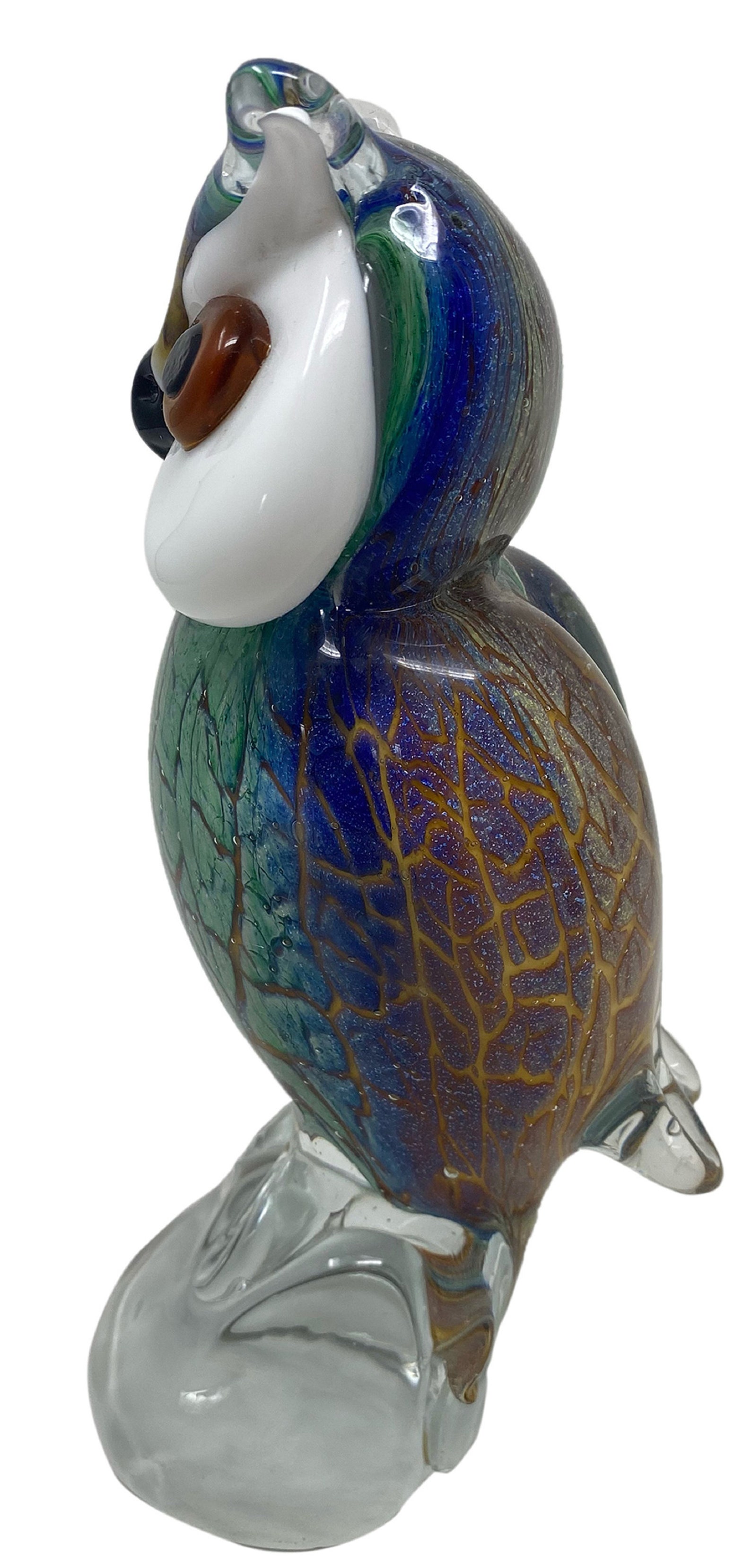 Hand Blown Glass Owl, Crystal Sculpture Ornaments, Animal Figurines ...