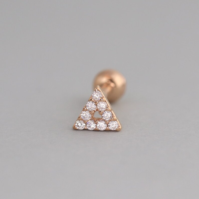 Helix Piercing Triangle Cartilage Piercing Conch Piercing - Etsy
