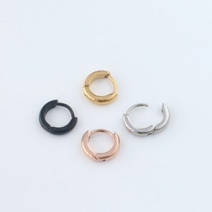 Cartilage Huggie Hoop Stainless Steel, Small Huggie Hoop, Helix Hoop ...