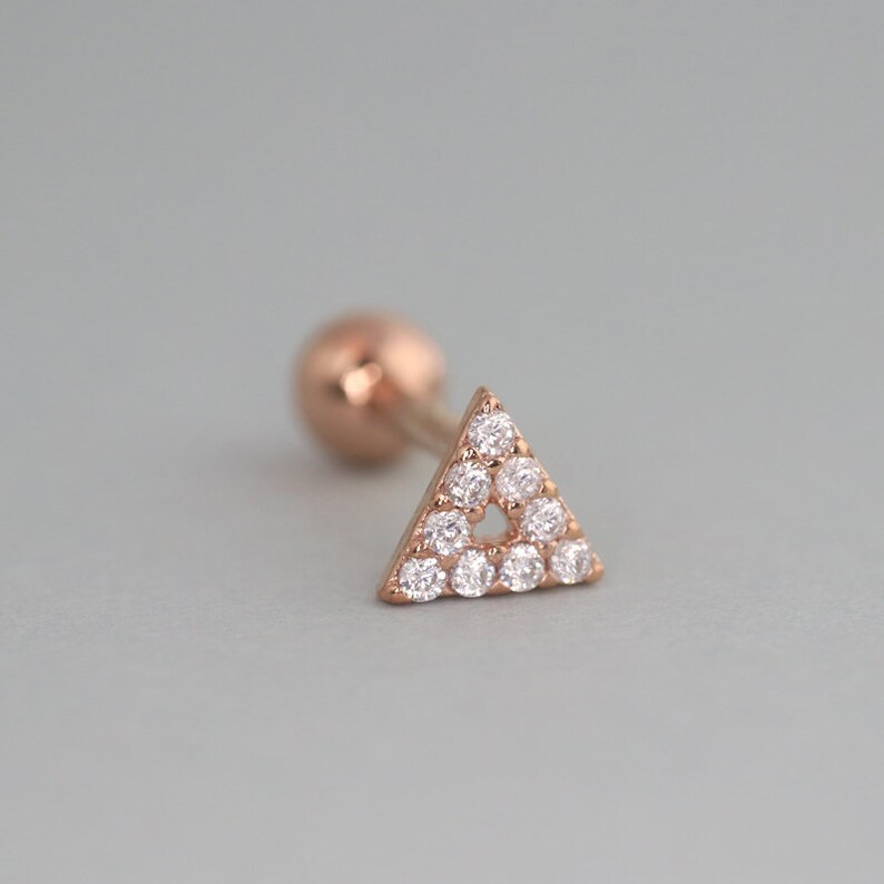 Helix Piercing Triangle Cartilage Piercing Conch Piercing - Etsy
