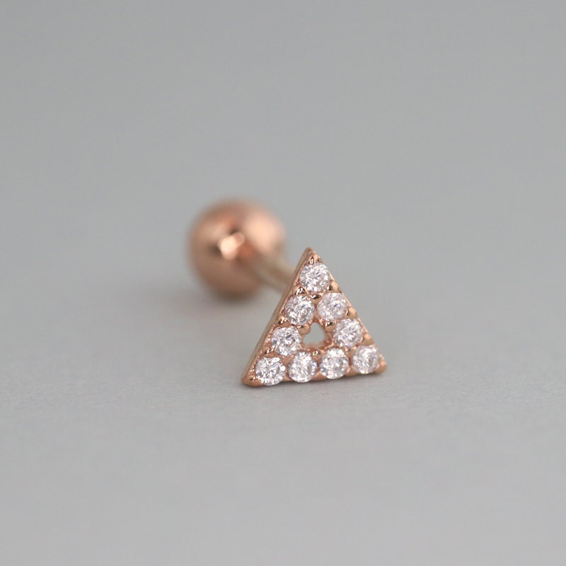 Helix Piercing Triangle Cartilage Piercing Conch Piercing - Etsy
