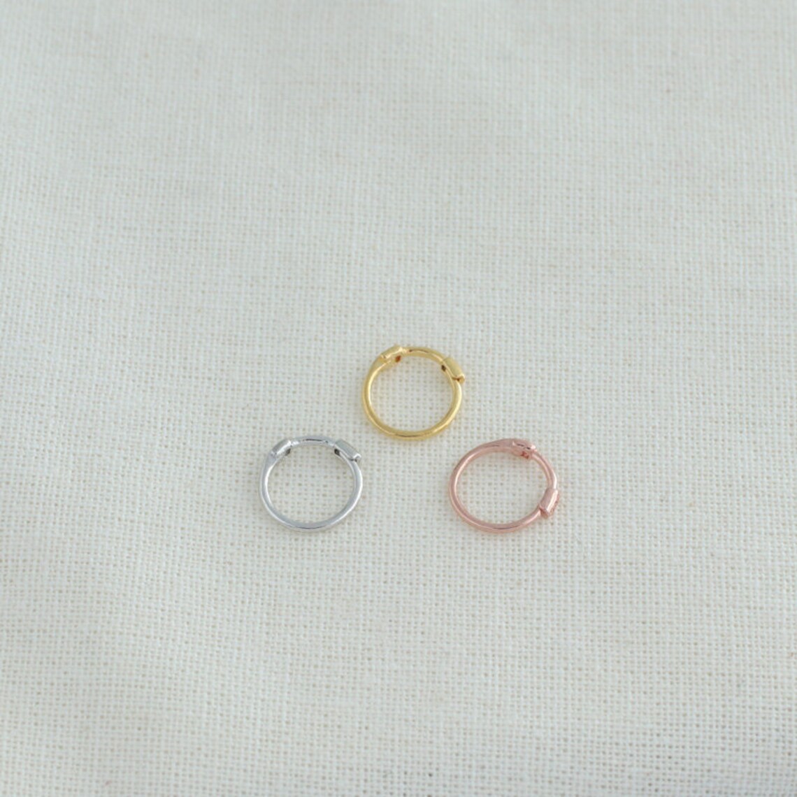 Thin Huggie Hoop Earring Tragus Hoop Small Huggie Hoop Tiny | Etsy