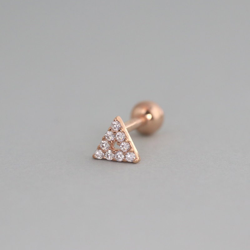 Helix Piercing Triangle Cartilage Piercing Conch Piercing - Etsy