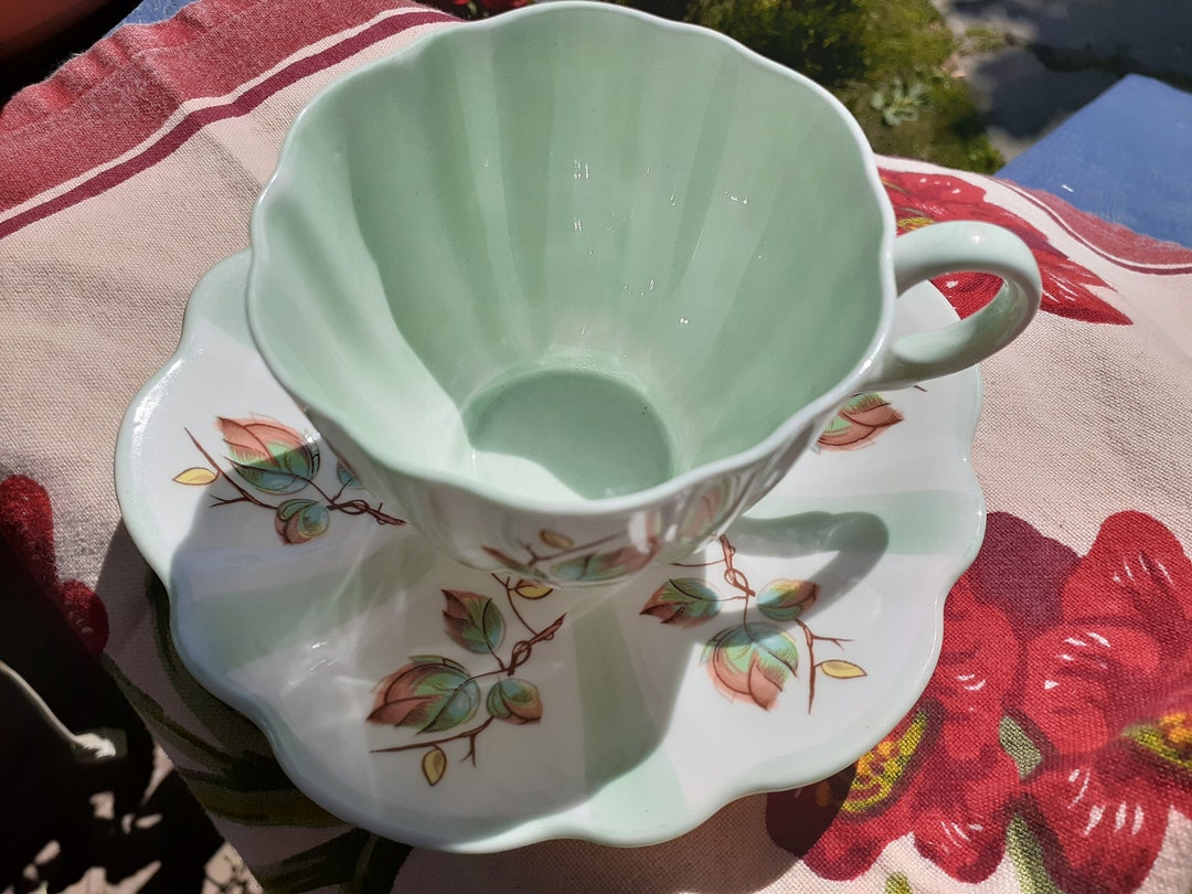 Cup and Saucer Shelley Design Made for Albion Hills Pottery Canada - Etsy