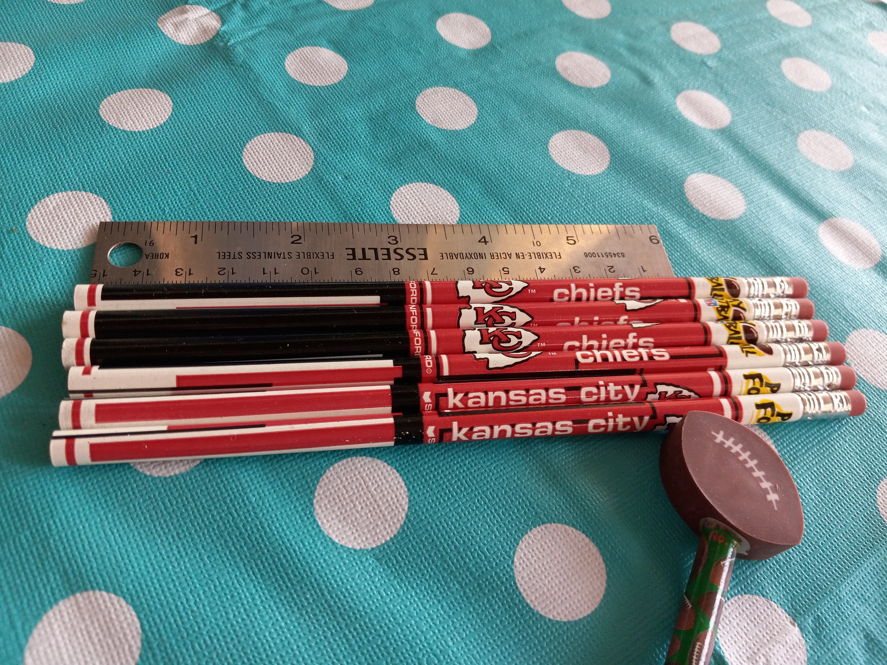 Football Kansas City Chiefs Pencils - Etsy Canada