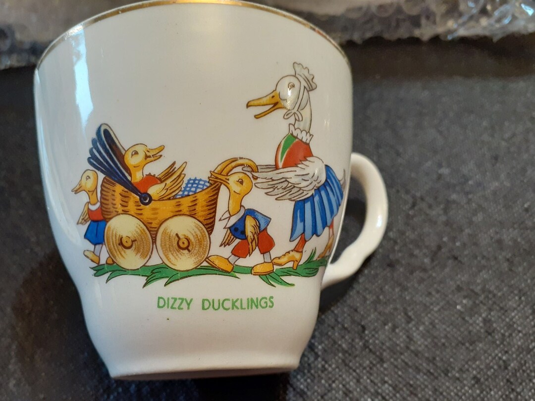 Cup and Saucer Dizzy Ducks - Etsy
