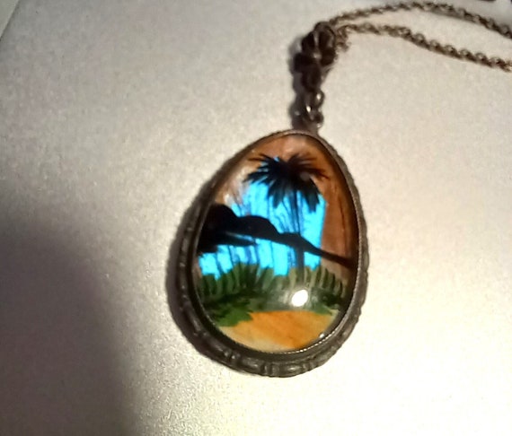 Thomas L Mott Morpho Butterfly Wing Enamel Sterling S… - Gem