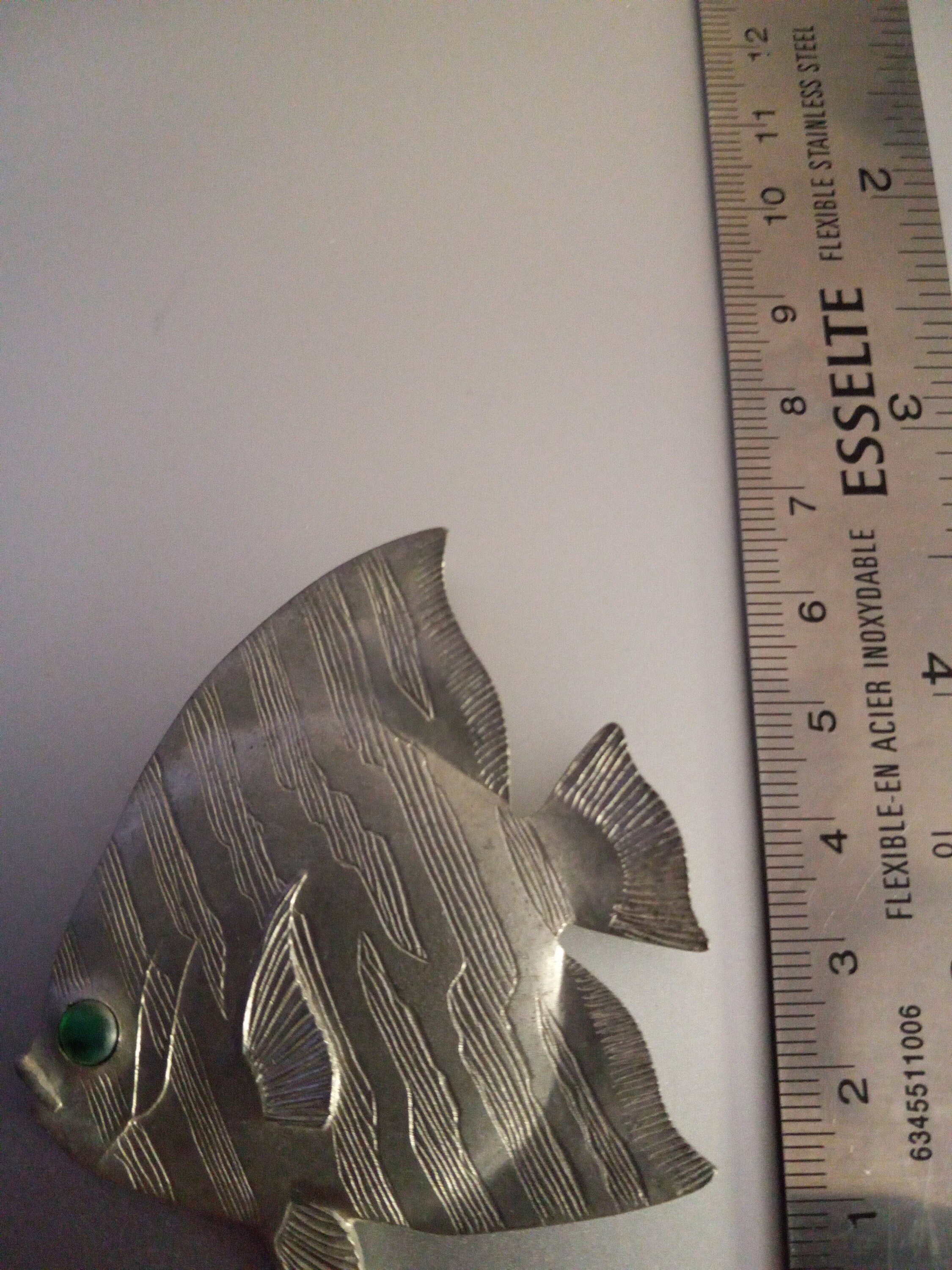 Angel Fish Brooch by Amos Pewter Canadian East Coast Pewter - Etsy Canada