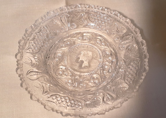 Queen Victoria Plate Pressed Glass - Etsy