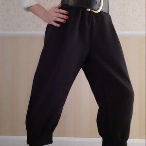 Mens Black Breeches Poor Tudor Peasant Victorian Period Fancy Dress ...