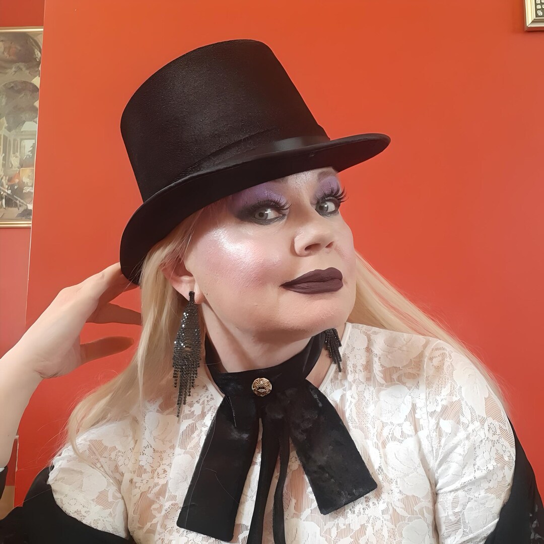 Black Velour Victorian Gentleman Bow Tie Edwardian Georgian Regency ...