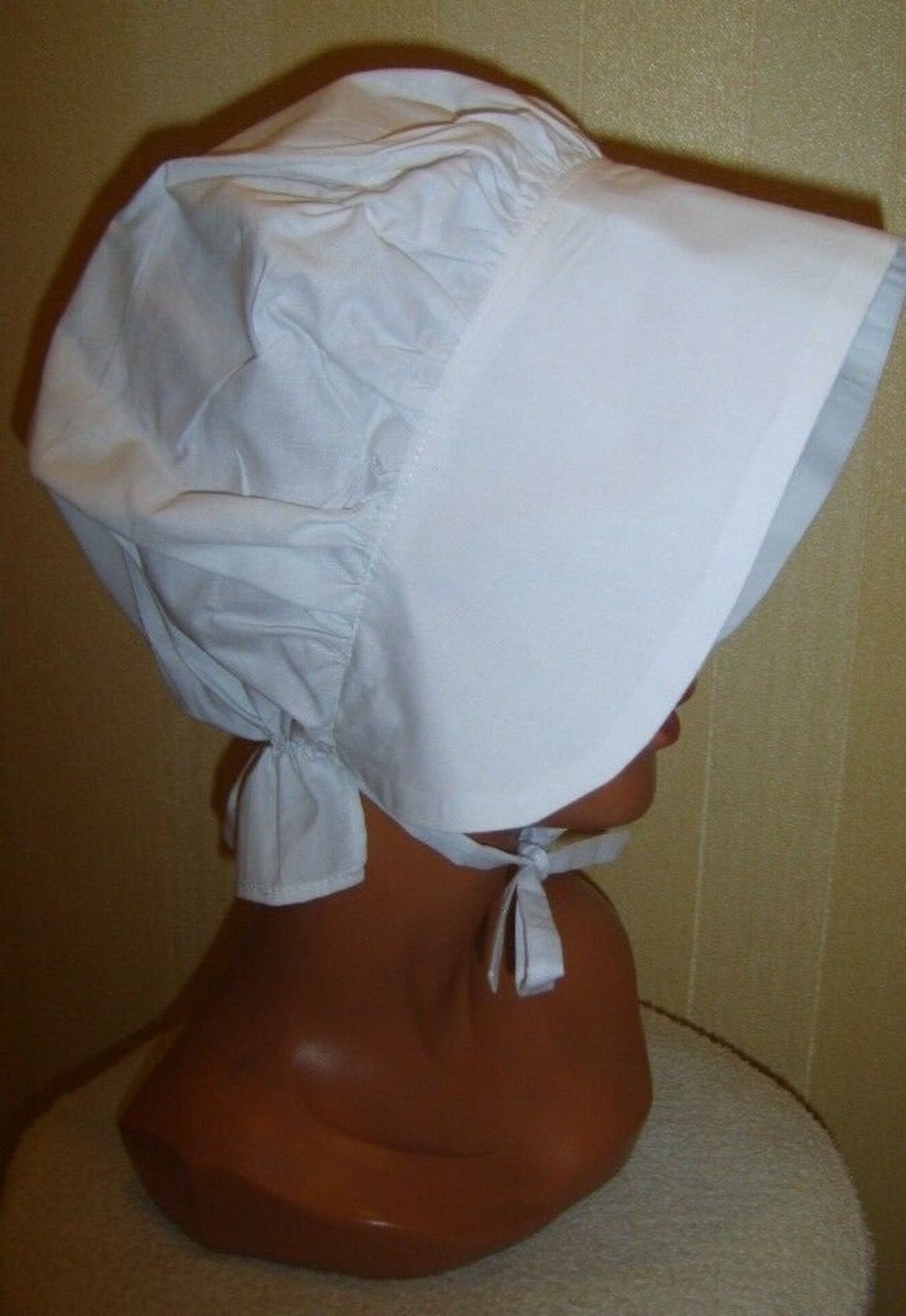 Ladies White Cotton Bonnet Coif Tudor Hat Cap Peasant | Etsy