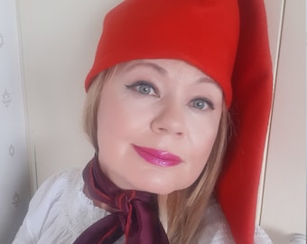 Red Pointed Hat | Etsy