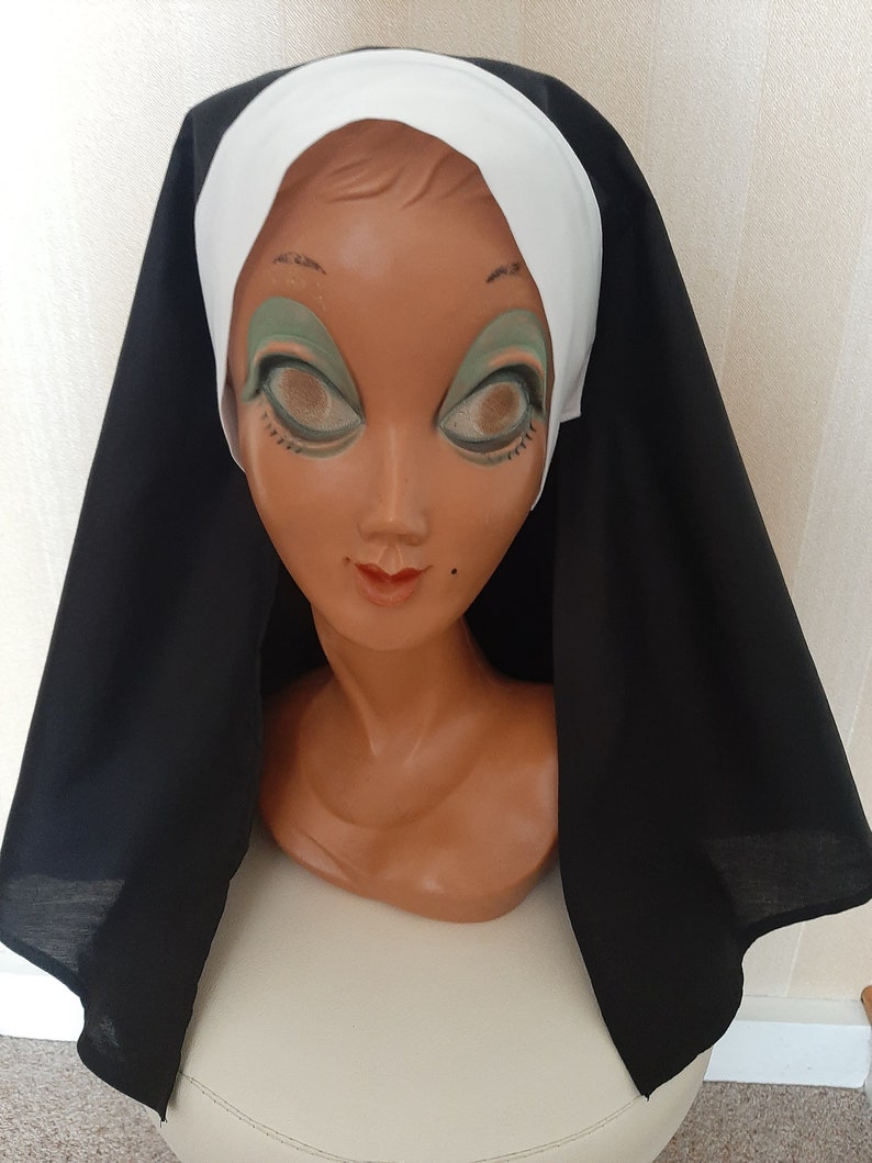 Ladies Nun's Headdress Head Piece Fancy Dress Costume - Etsy