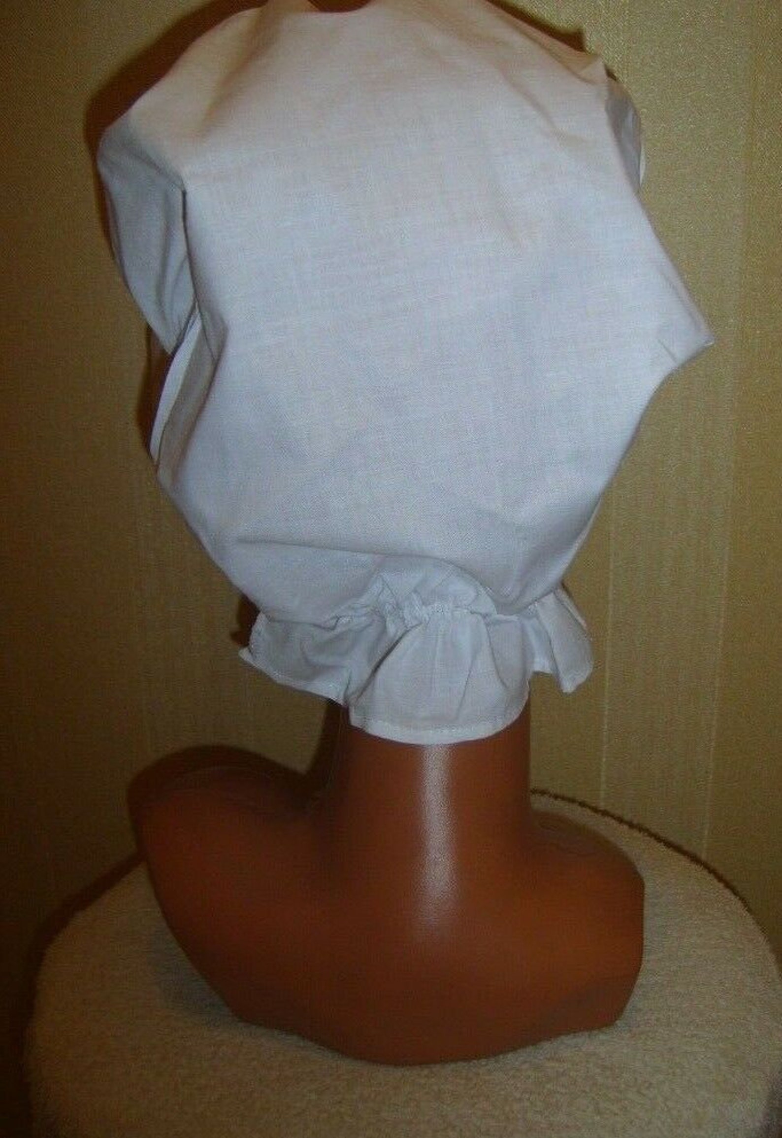 Buy Ladies White Cotton Bonnet Coif Tudor Hat Cap Peasant Online in ...