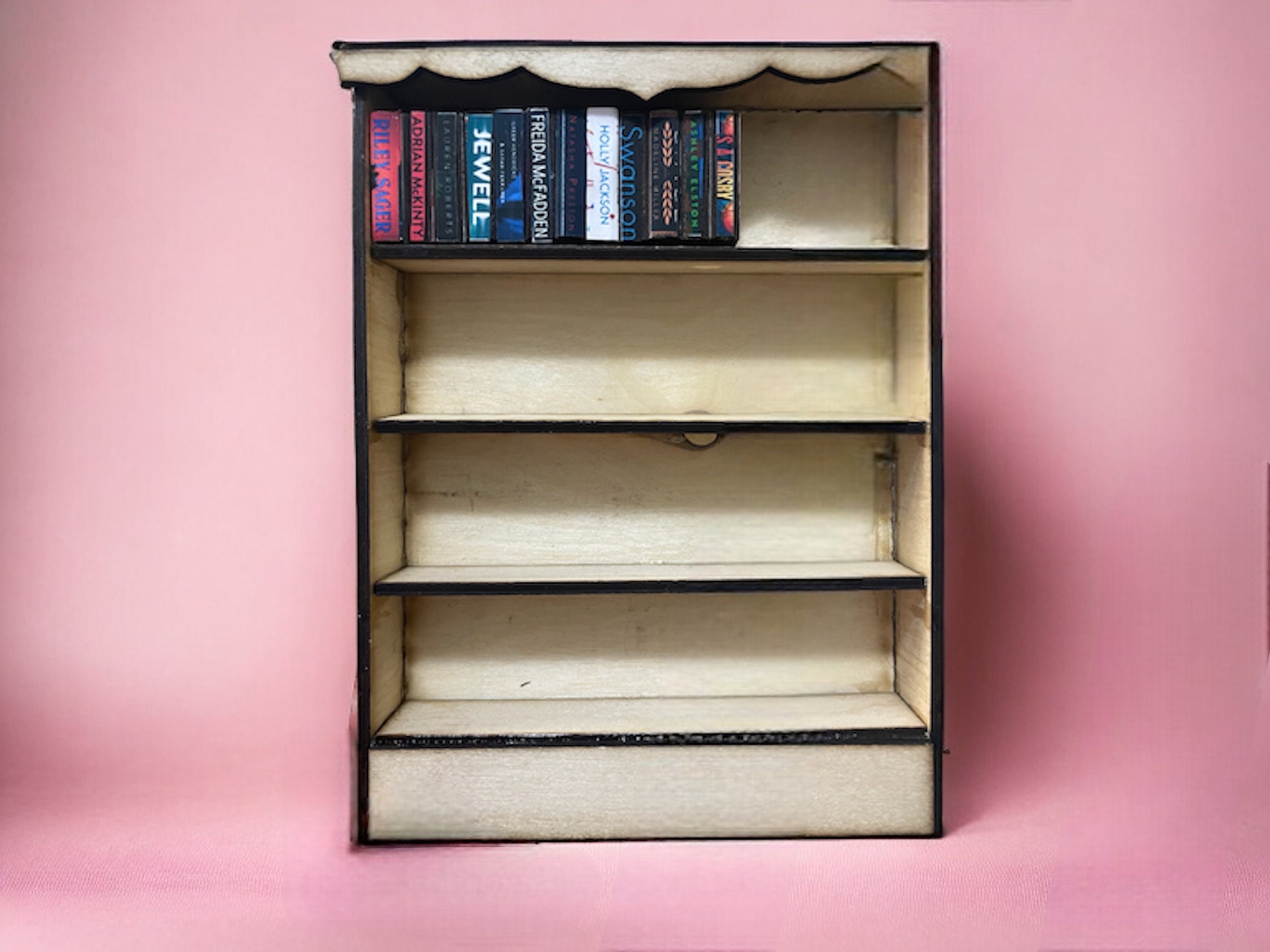 Custom Miniature Book Wood Pieces, Mini Books, Mini Bookcase, Books ...