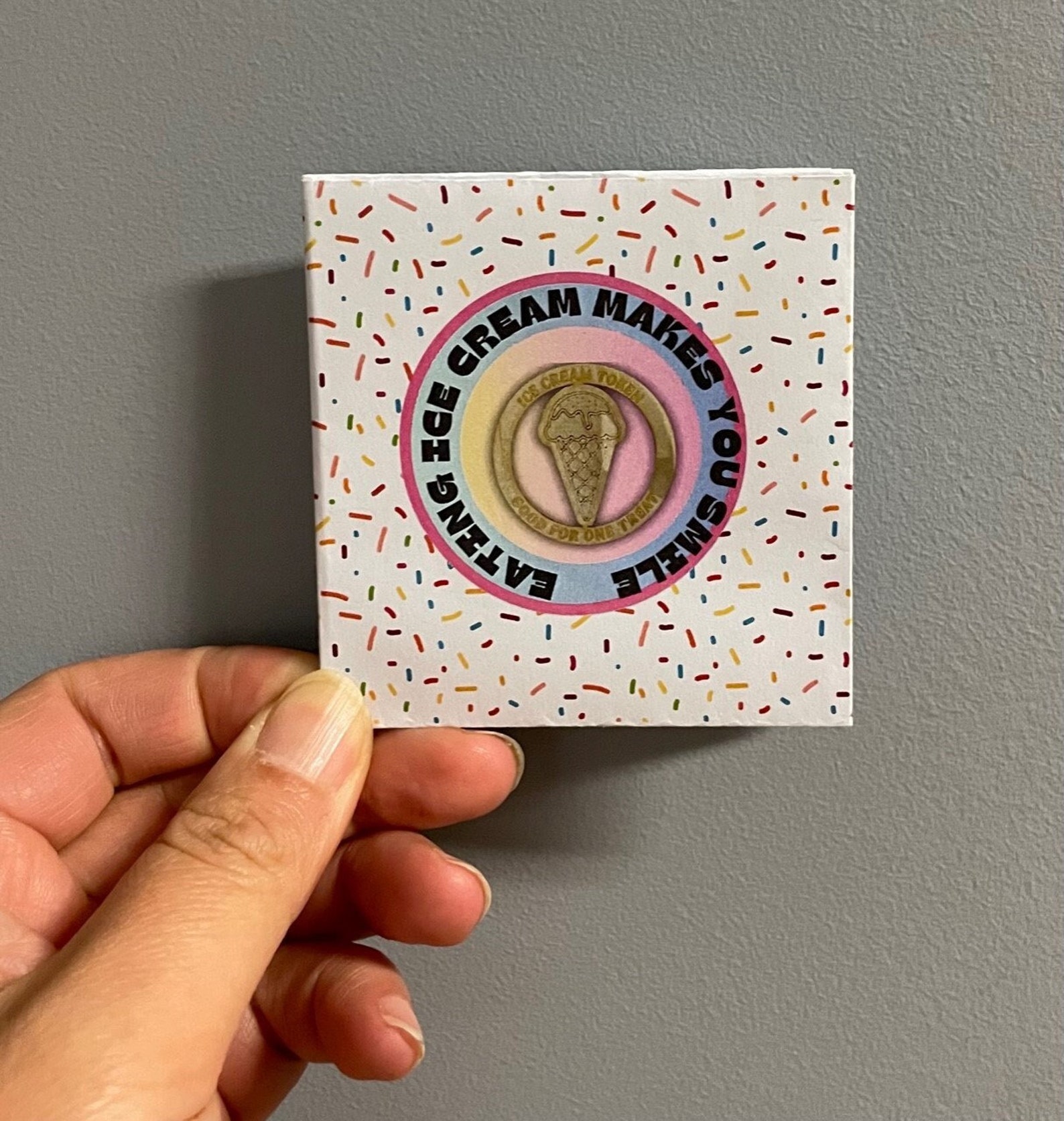 Birch Wood Ice Cream Token: Kids Reward, Birthday Gift - Etsy