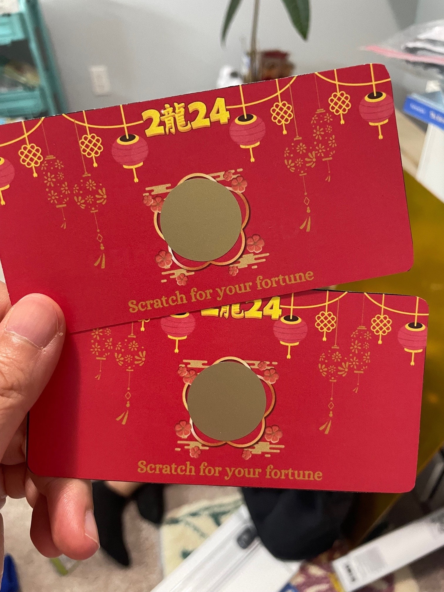 Year of the Dragon Fortune Scratch Cards - Chinese New Year (10 Count ...