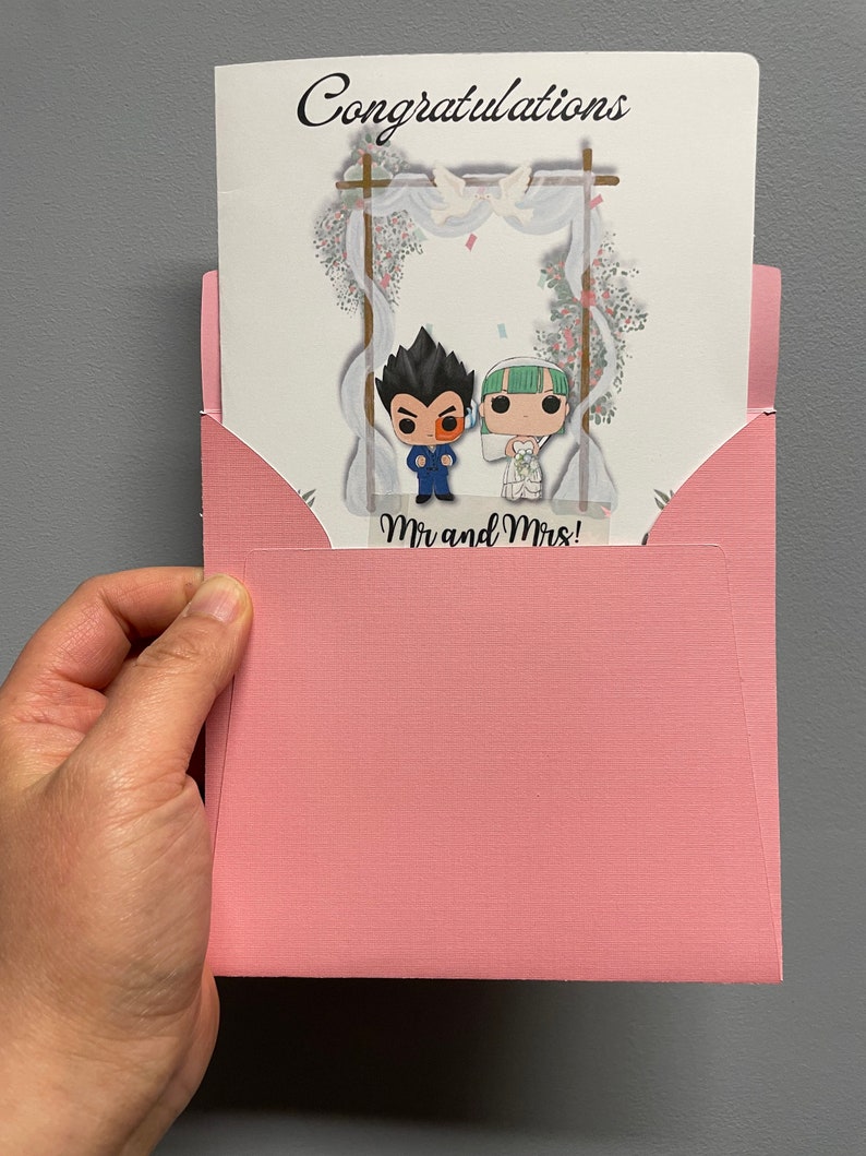 Personalized Anime Wedding Card: Dragon Ball Z, Mr. & Mrs. - Etsy