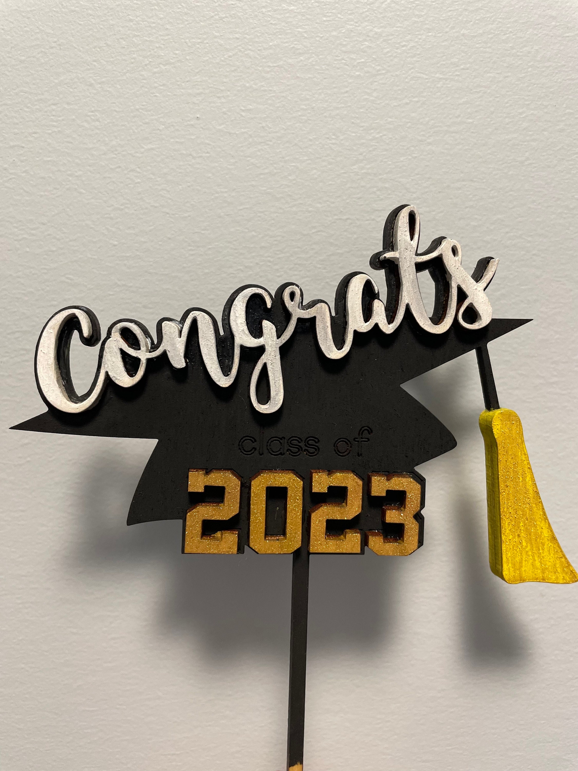 Graduation Cake Topper and 6 Cupcake Topper Package, 2023 Graduation ...