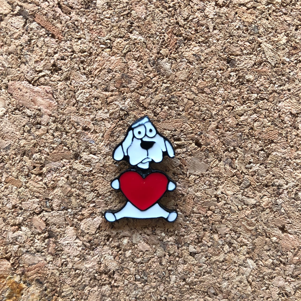 Dog Pin Enamel Pin Cute Pin Heart Pin Lapel Brooch Pin | Etsy