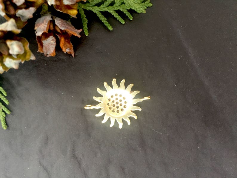 1 x Sun Rhinestone Charm Sun Pendants Sun Metal Charms Sun | Etsy