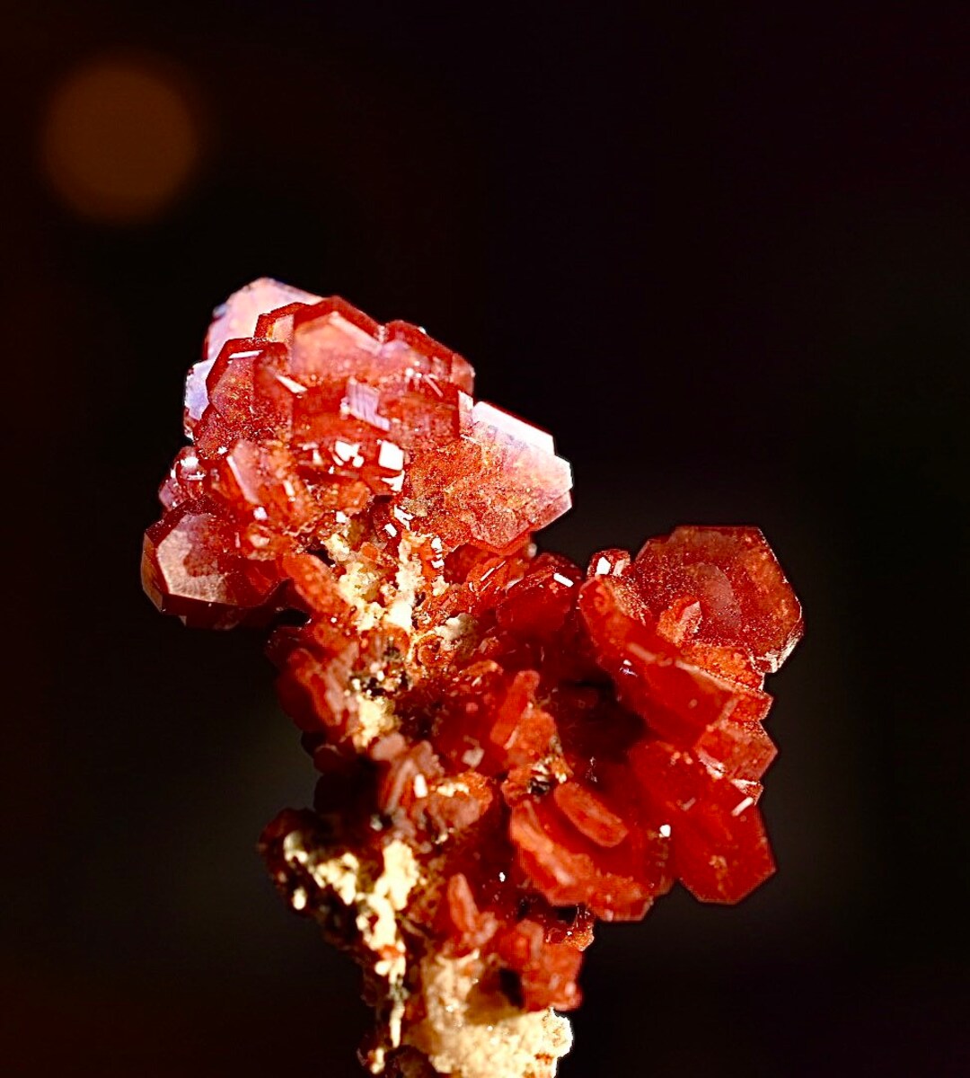Rare Vanadinite With Calcite Crystal Specimen - Etsy