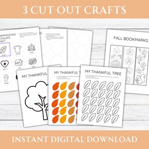 Fall Gratitude Activity Packet, Printable Thanksgiving Activity Pack ...