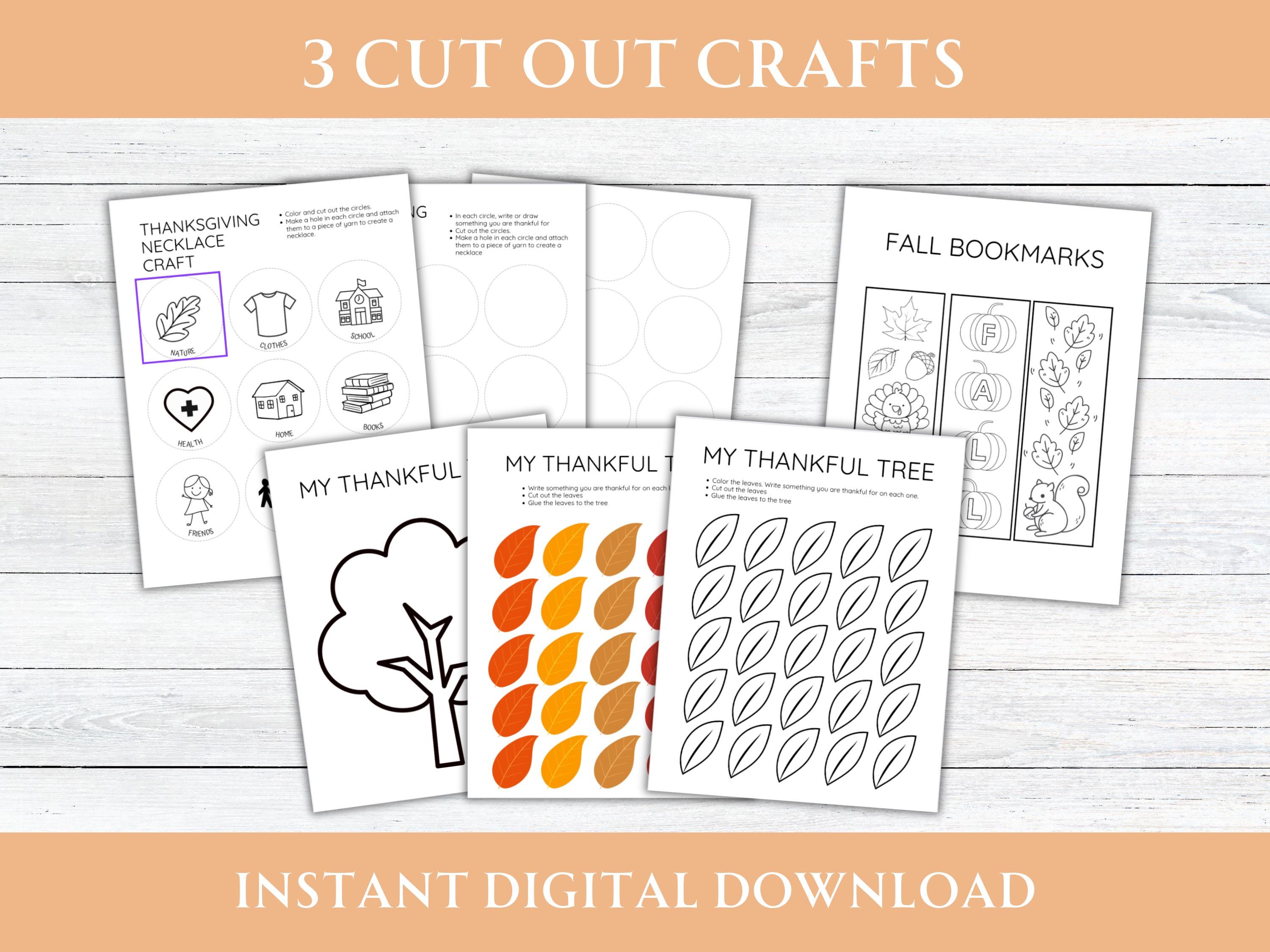 Fall Gratitude Activity Packet, Printable Thanksgiving Activity Pack ...