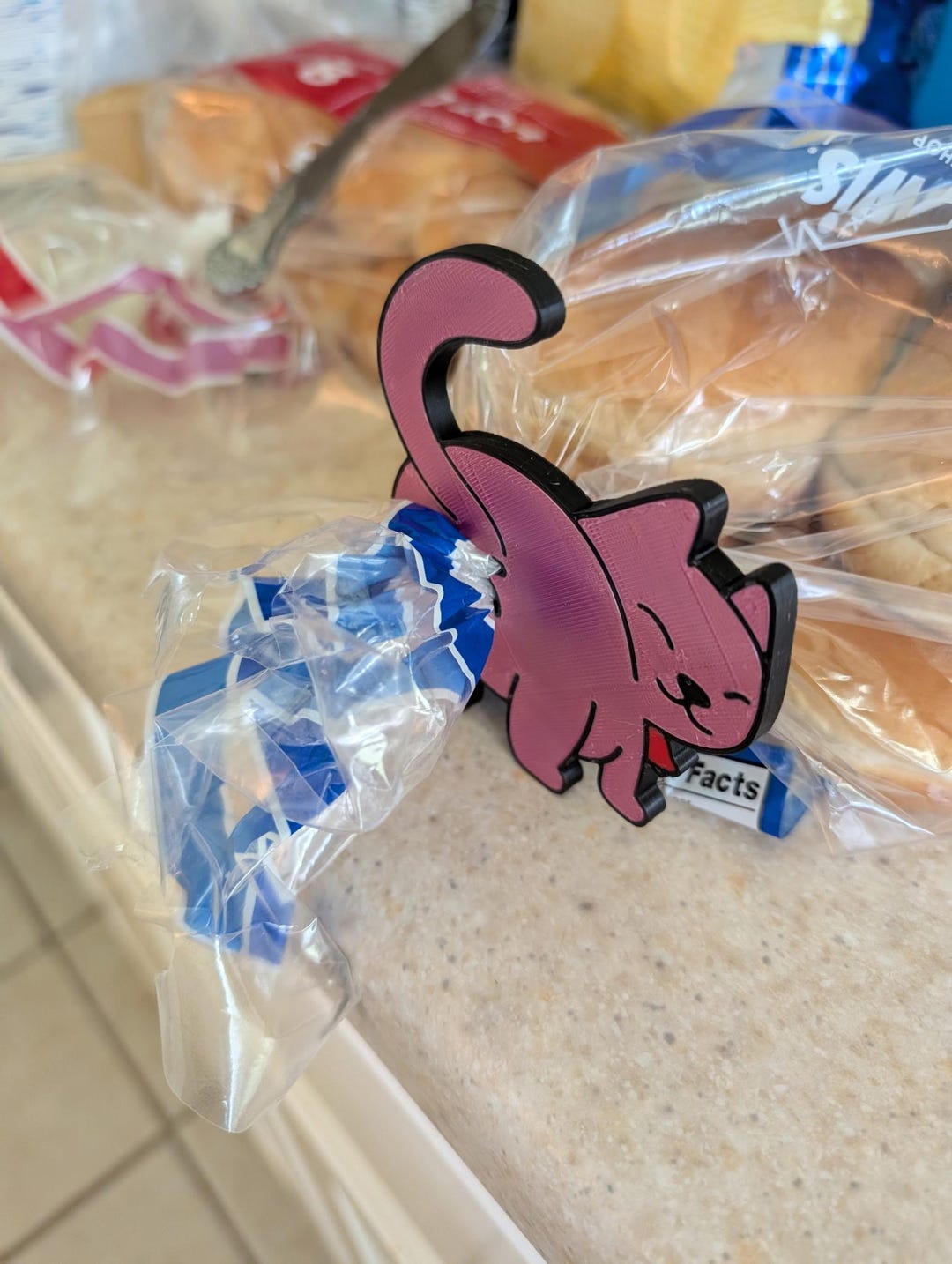 Cat Butt Bread Clip | 3D Printed Funny Bag Closer | Kitchen Accessory Gift - Etsy