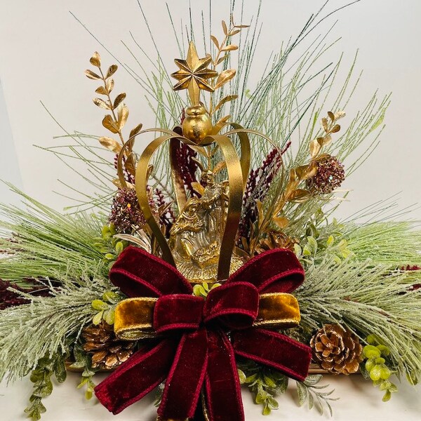Christmas Floral Arrangements - Etsy