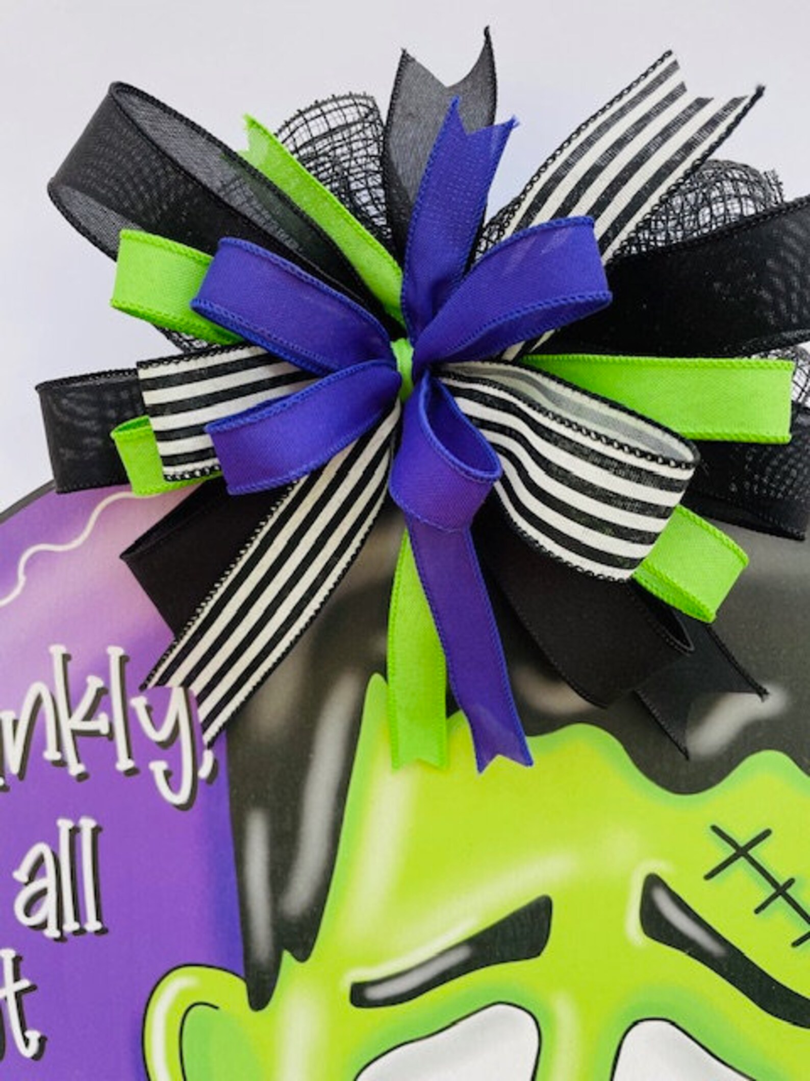 Frankenstein Sign, Halloween Wreath, Whimsical Halloween, Fun Halloween ...