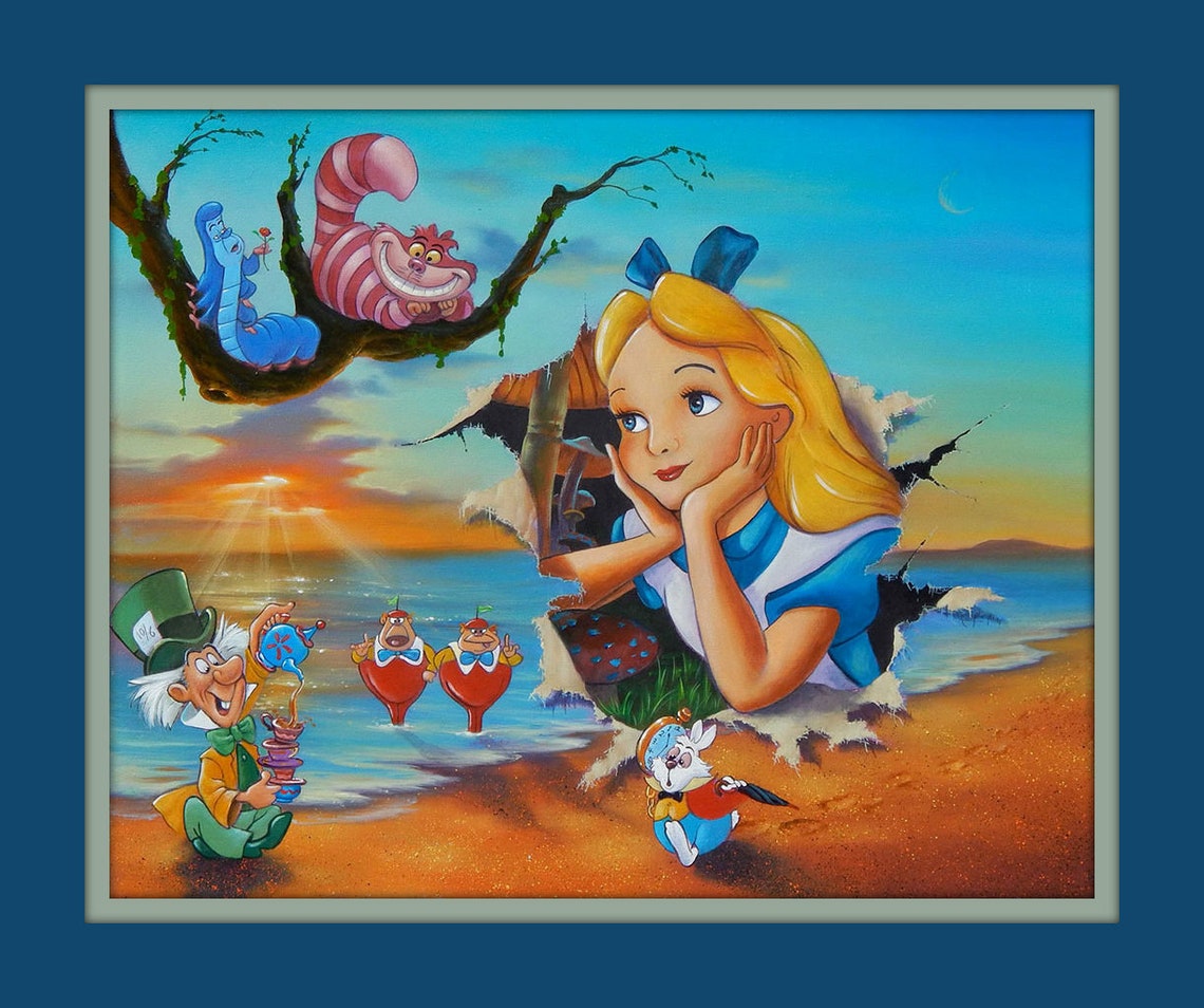 Beautiful Alice in Wonderland 11x14 Matted 8x12 Fine Art Print - Etsy