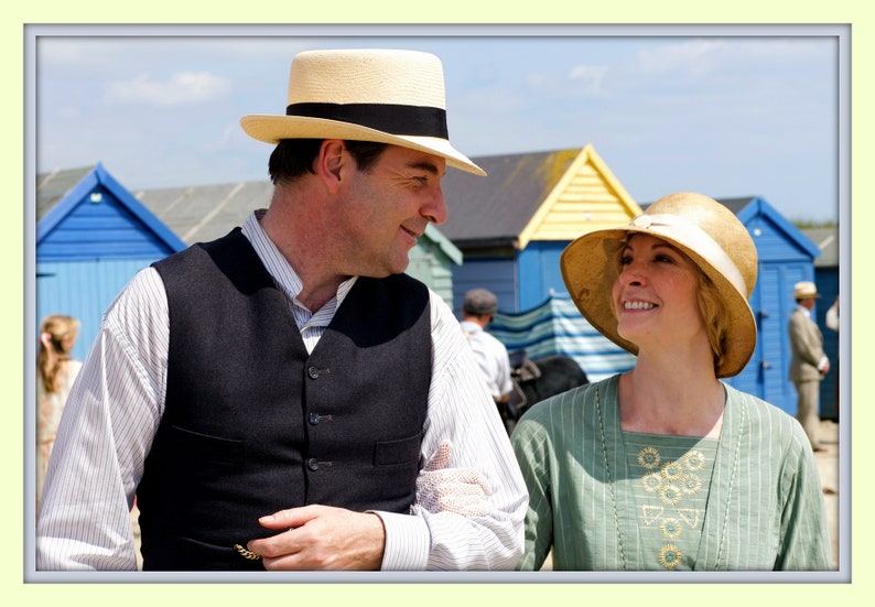 Downton Abbey Mr Carson and Miss Hughes at the Seaside Beach - Etsy