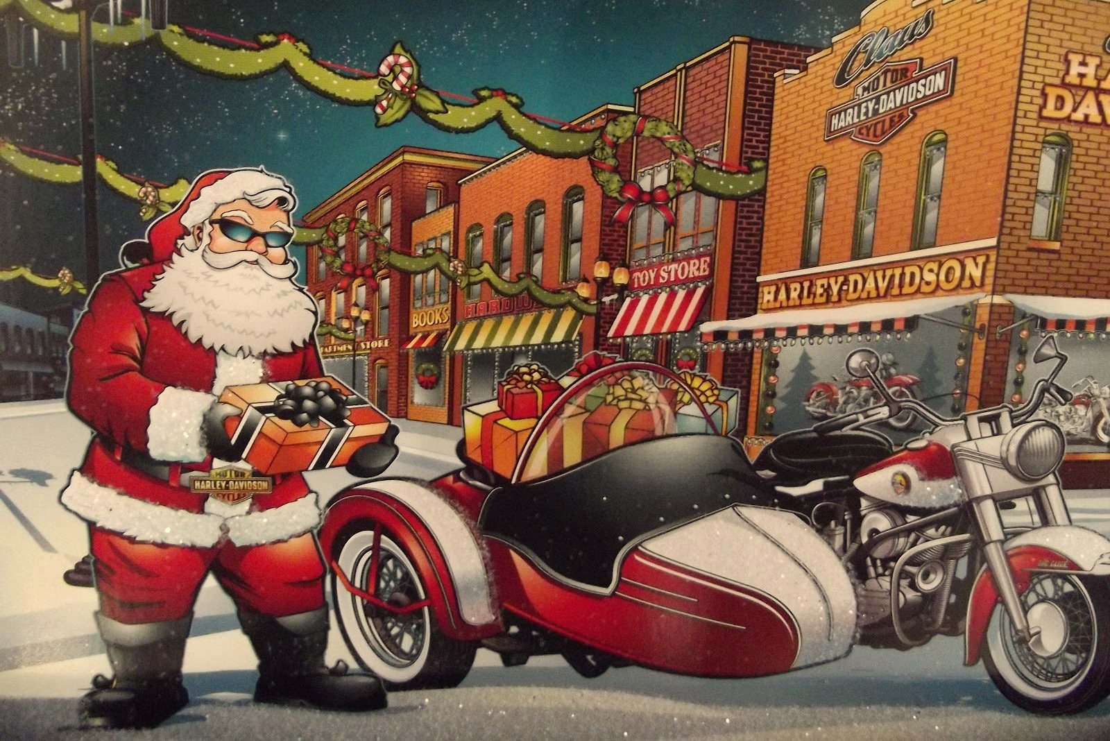 Santa On A Harley