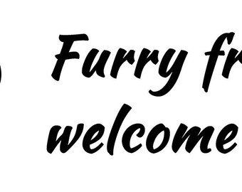 Furry Wall Decal - Etsy