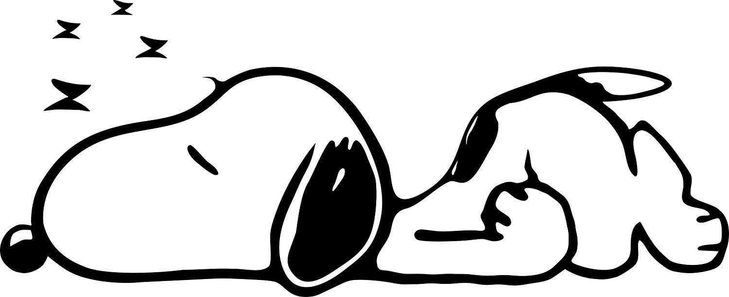 Snoopy durmiendo cartoon pared vinilo decoración calcomanía | Etsy