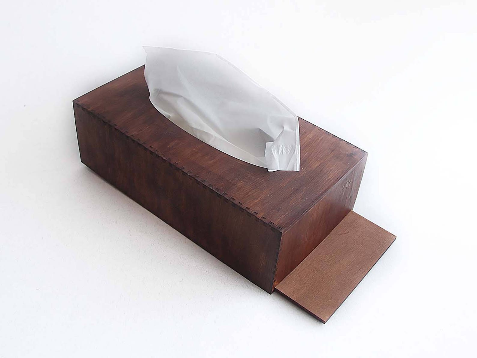 Tissue Box Cover Wood Napkin Holder Rustic Napkins Box Kitchen - Etsy