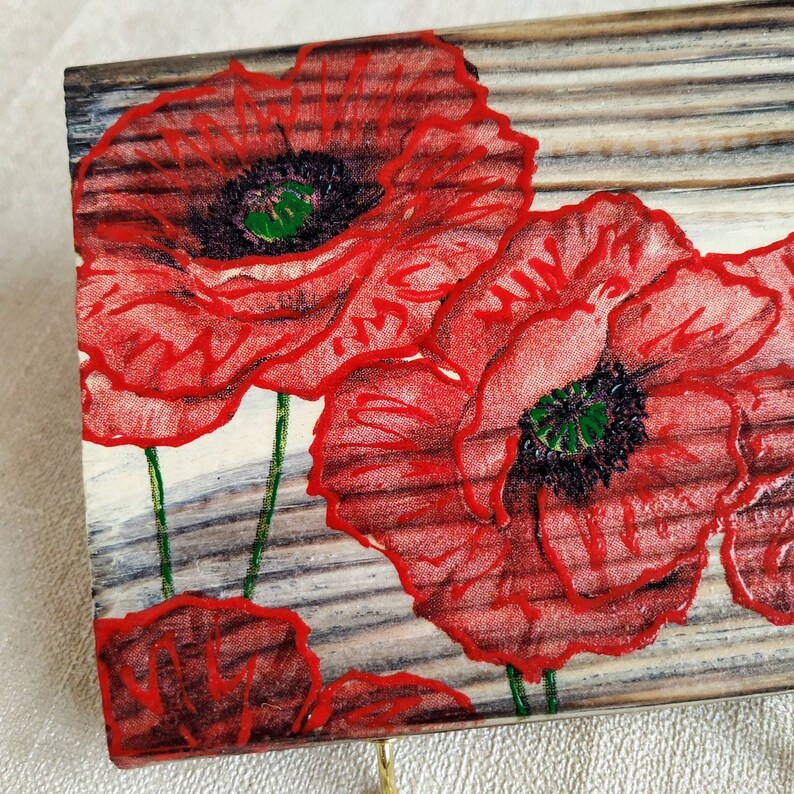 Poopy Key Holder Wood Wall Hanger Towel Rack for Kitchen Decor Rustic ...