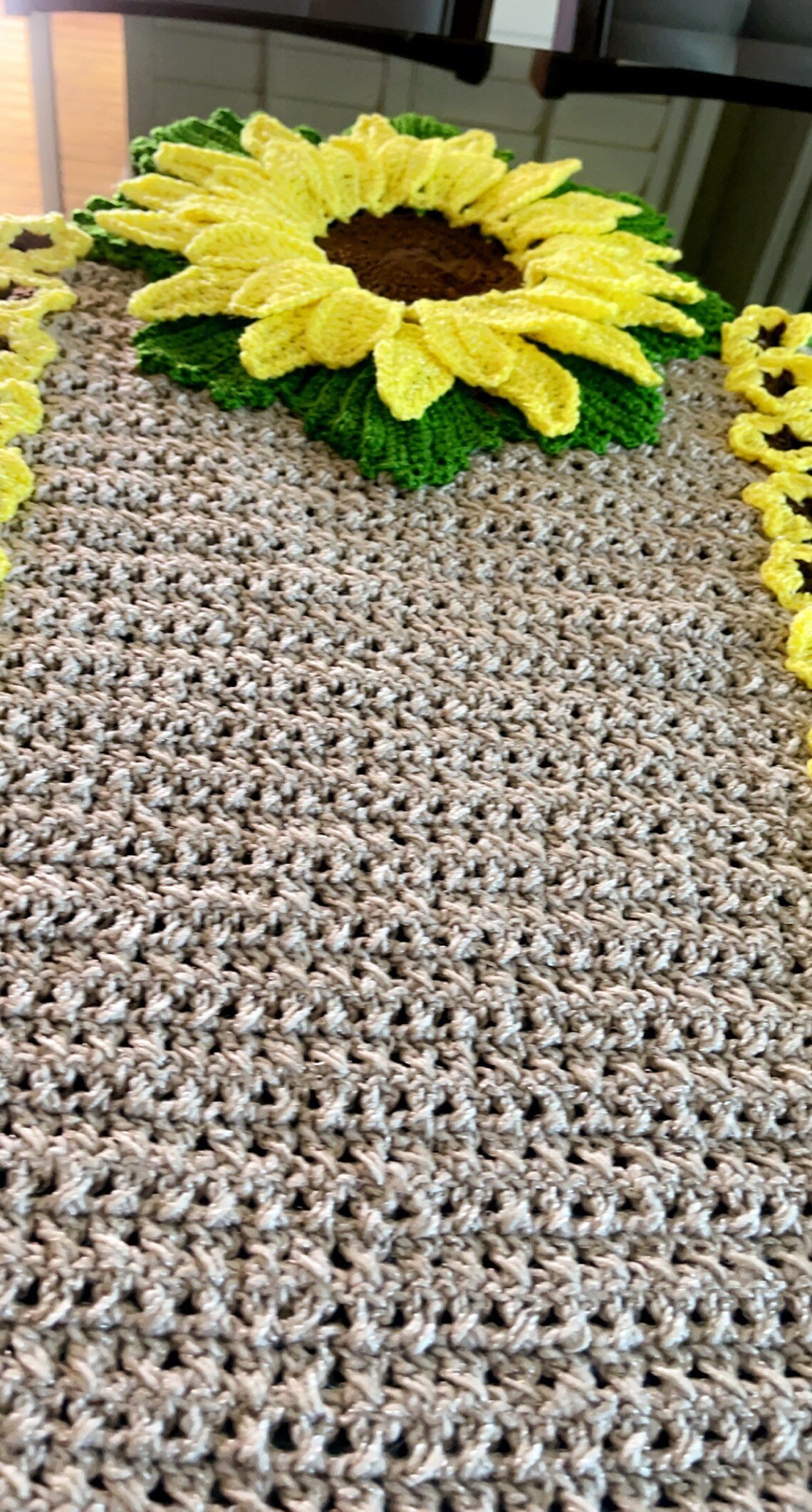 Big Sunflowers Table Runner Decor - Etsy