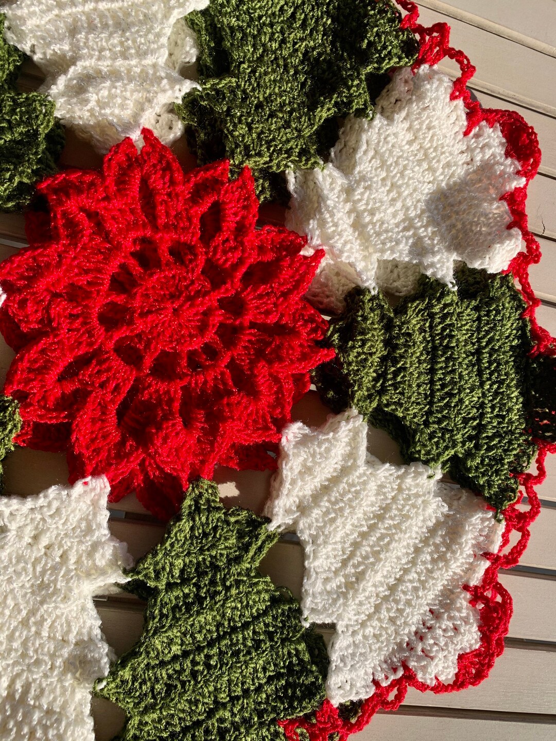 Crochet Pine Trees Doily Christmas Pine Trees Crochet Doily - Etsy