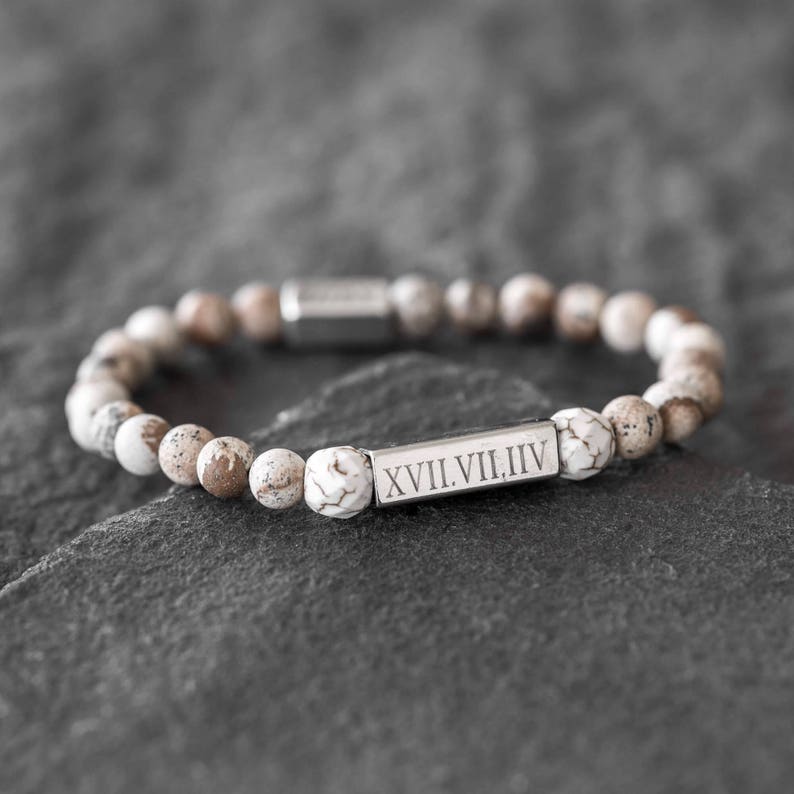 Men's Personalized Bracelet Men's Engraved Bracelet - Etsy